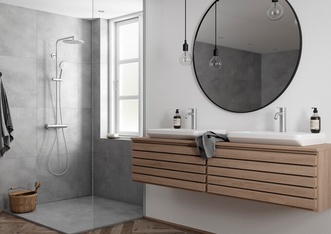 Silhouet Steel PVD Shower System [https://damixa.com]